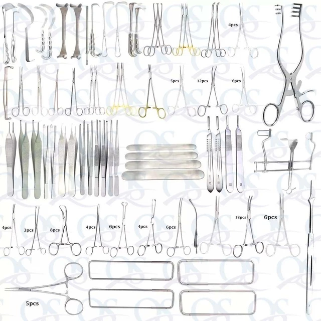 MAJOR HERNIA HYDROCOELECTOMY Surgery Set Of 150pcs Best Quality ...