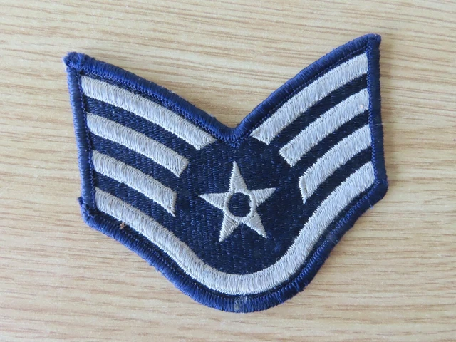 US AIR FORCE Staff Sergeant Rank Patch, USAF Military Memorabilia £10. ...