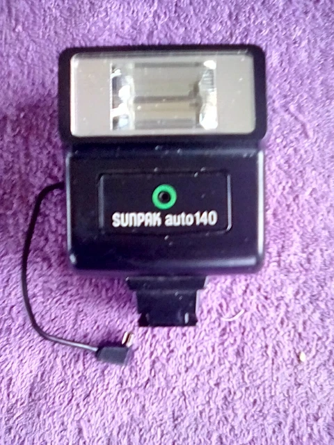 VINTAGE SUNPAK AUTO 140 Flash Gun Universal £1.95 - PicClick UK