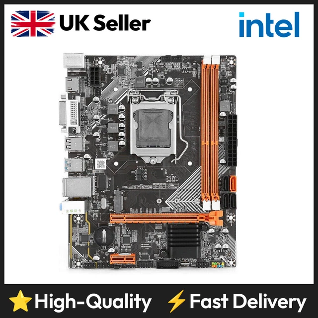 B75 INTEL LGA1155 DDR3 M.2 NVMe Micro-ATX Gaming Motherboard E3 i3 i5 ...