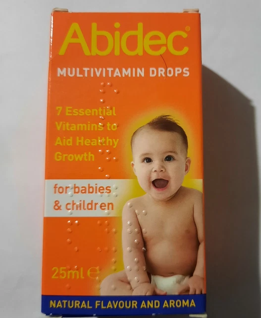 4× ABIDEC MULTIVITAMIN Drops For Babies and Children - 25ml £16.99 ...