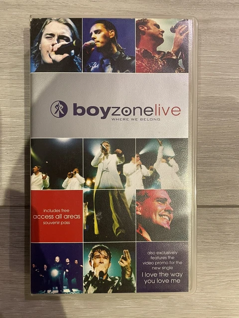 BOYZONE - LIVE - Where We Belong (VHS, 1998) £3.50 - PicClick UK