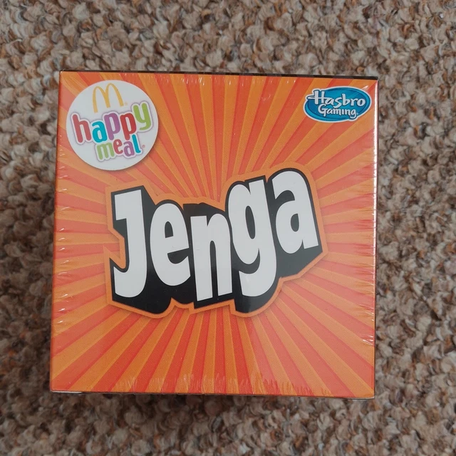 HASBRO GAMING MINI JENGA McDONALDS HAPPY MEAL TOY NEW & SEALED £2.99 ...