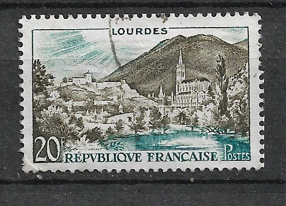 TIMBRE OBLITERE YT 1150 MI 1186 20F Lourdes 1958 EUR 0,29 - PicClick FR