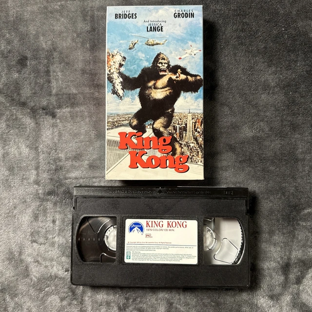 KING KONG VHS Tape Paramount 1976 Jeff Bridges Jessica Lange John ...