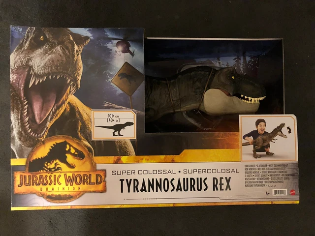 MATTEL JURASSIC WORLD Dominion Super Colossal Tyrannosaurus Rex Action ...