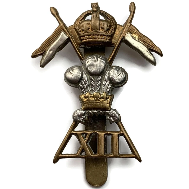 ORIGINAL WW2 12TH Royal Lancers Regiment XII Cap Badge £18.99 - PicClick UK