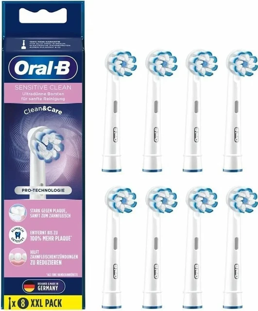 ORAL-B SENSITIVE CLEAN Aufsteckbürsten XXL Pack - 8 Stück EUR 19,99 - PicClick DE