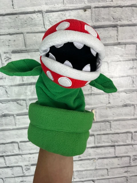 SUPER MARIO BROS Piranha Venus Fly Trap Plant Puppet Plush Nintendo ...
