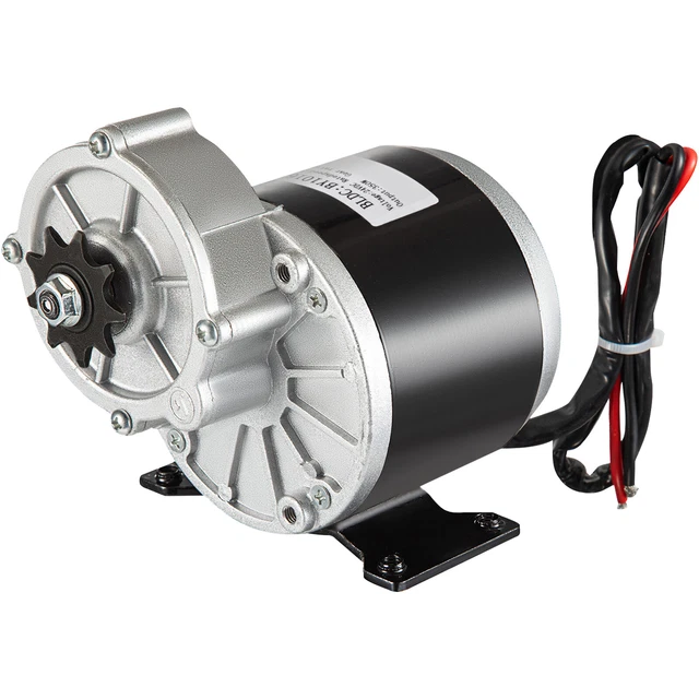 VEVOR ELEKTRO MOTOR 24V Permanent Magnet 350W Getriebemotor mit Bürsten E-Bike EUR 52,38 ...