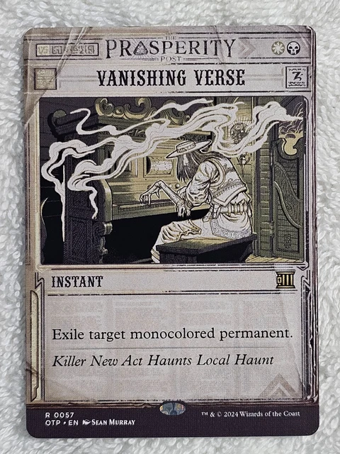 CARTE MTG VANISHING Verse Outlaws of Thunder Junction (OTJ) #57 rare ...