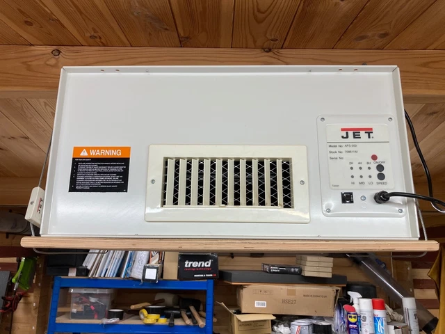 JET AFS500 AIR Filtration Unit 240V remote Control Axminster Dust ...