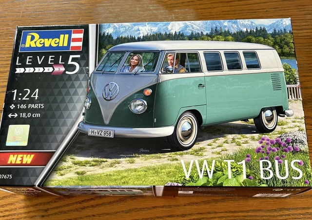 REVELL 1:24 SCALE model kit - VW T1 Bus RV07675 NEW camper van - VW ...