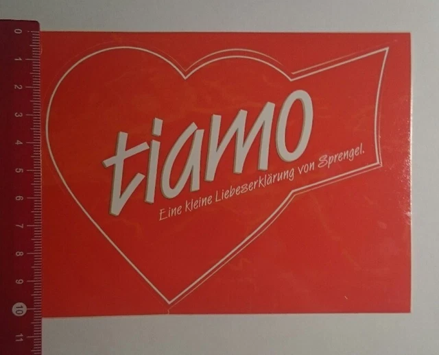 AUFKLEBER/STICKER: TIAMO EINE kleine Liebeserklärung von Sprengel (051216106) EUR 4,99 - PicClick DE