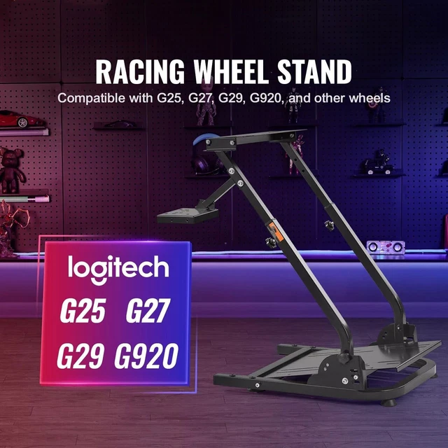 RACING STEERING WHEEL Stand Height Adjustable for Logitech G25 G27 G29 ...