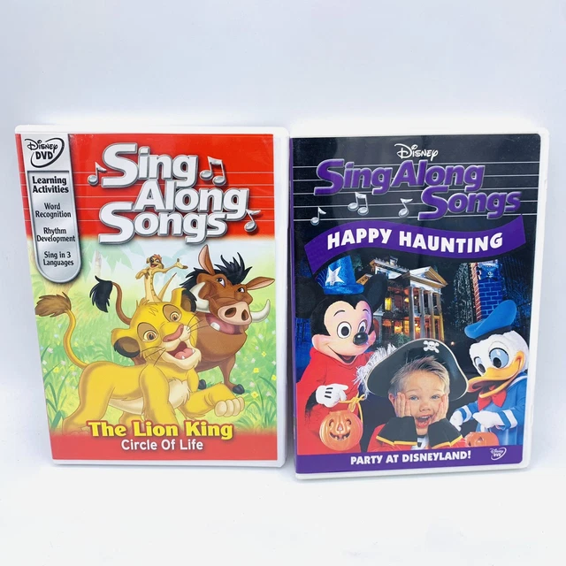 DISNEY SING ALONG Songs DVD Lot Of (7) Christmas Princess Lion King ...
