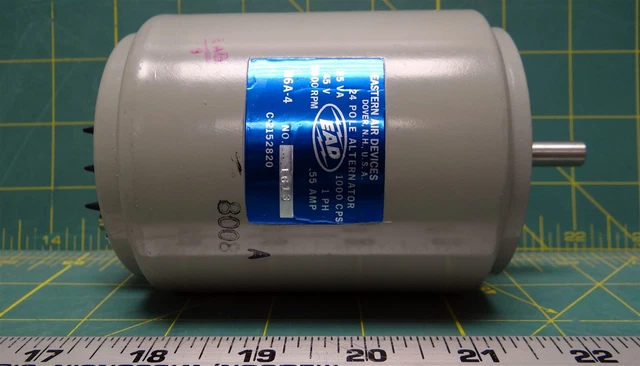 EASTERN AIR DEVICES Aircraft Tachometer Generator P/N N6A4 NSN 6680-00 ...