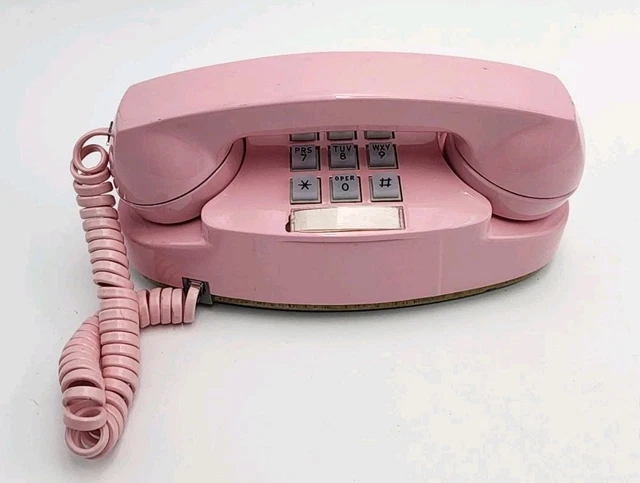 VINTAGE PRINCESS TOUCH-TONE PINK Western Electric Bell System Phone ...