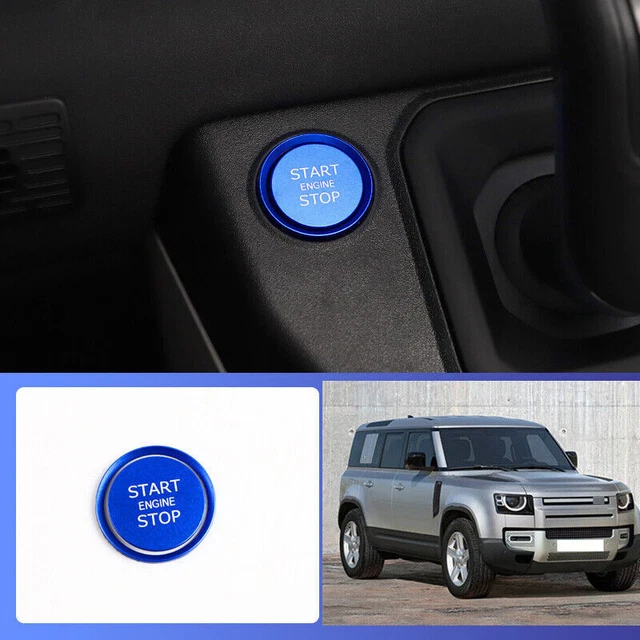 FOR LAND ROVER Defender 2020-2023 Blue Aluminum Start Ignition Switch ...