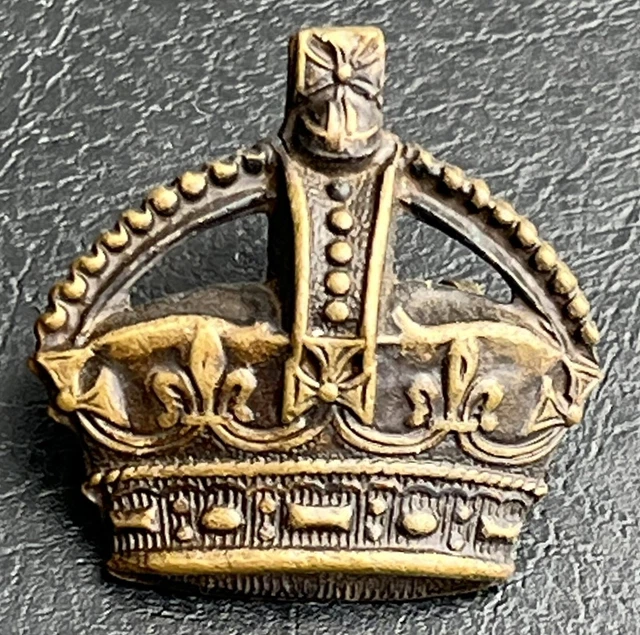 VINTAGE BRITISH ARMY Officers Rank Insignia Crown Badge Original EUR 17 ...