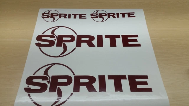 SPRITE CARAVAN DECALS SET OF 4 Stickers 2 x 530 x 202 & 2 x 255 x 100 £ ...