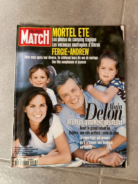 PARIS MATCH N°2465 22/08/96 Alain Delon Donald Trump Caroline Dickinson ...
