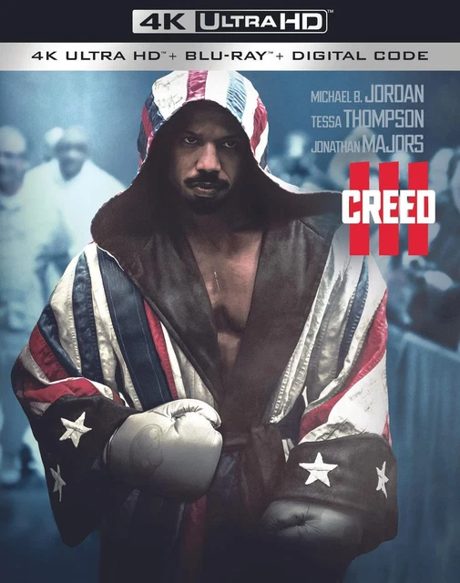 CREED III (BLU-RAY) Michael B. Jordan Tessa Thompson Jonathan Majors ...
