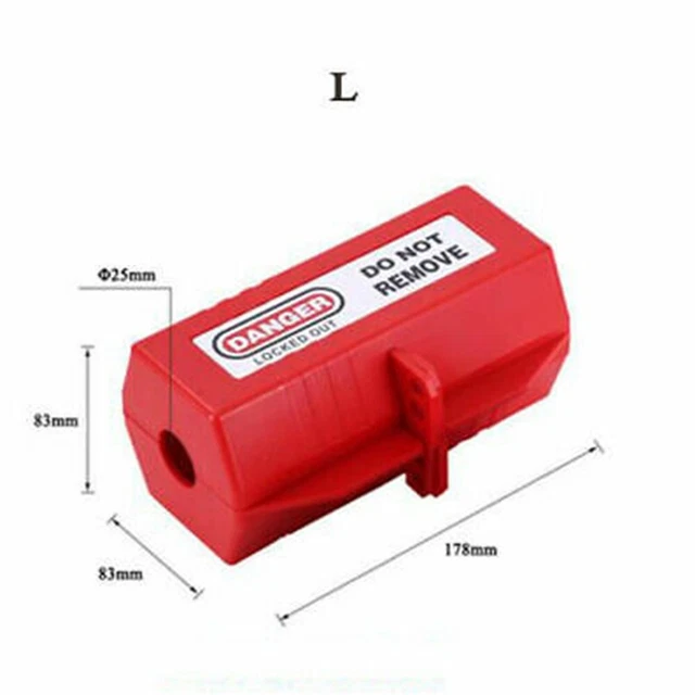 PLUG-LOCK-BOX INDUSTRIELLES STECKERSCHLOSS Kunststoff-Tag-Out Lockout ...
