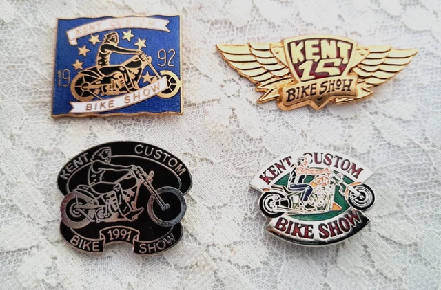 NEW 4X HELLS Angels Kent Custom Show Pin Badges 91,92,93,94 Bike ...