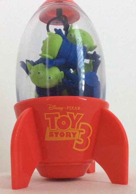 DISNEY TOY STORY 3 Alien claw grabber rocket, all 8 Aliens. Pristine ...