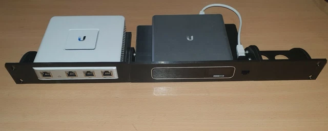 3D PRINTED 19& Rack mount for : Ubiquiti Unifi USG & Cloud Key Gen2 ...