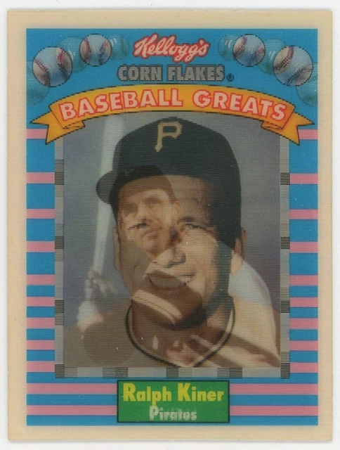 CARTE DE BASEBALL Ralph Kiner 1991 Kellogg Sportflics Corn Flakes #15 ...