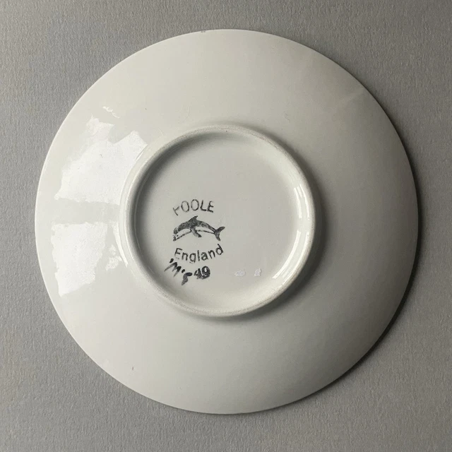 POOLE POTTERY Delphis Pin Dish SIGNED shape 49 Mid-Century Modern £24. ...