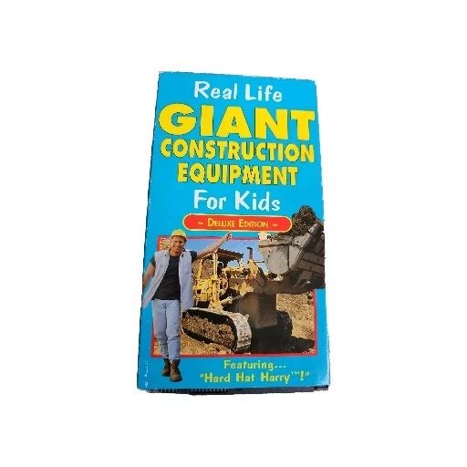 REAL LIFE GIANT Construction Equipment For Kids VHS 1993~60 minutes £5. ...