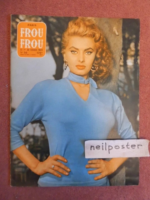 FROU FROU (1950S) French mag SOPHIA LOREN, JOAN COLLINS £10.26 ...