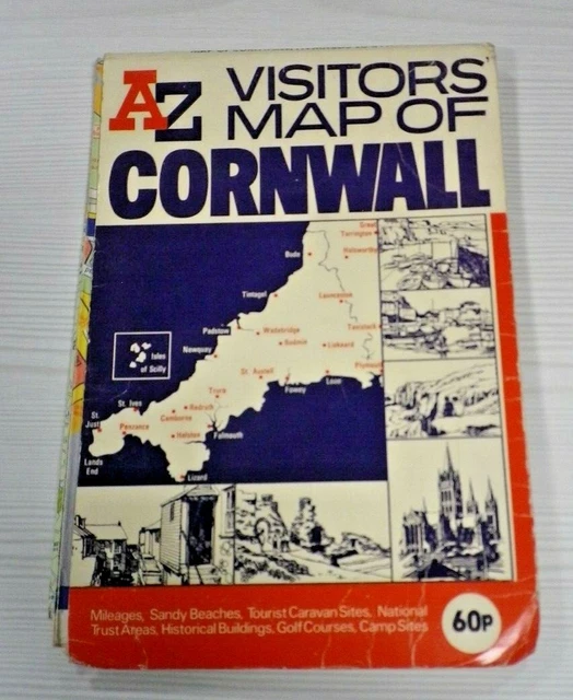 CORNWALL VISITORS MAP (A-Z Visitors Map) by Geographers' A-Z Map ...