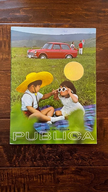 1968 TOYOTA PUBLICA - Rare Japanese Brochure Pamphlet Flyer $49.99 ...