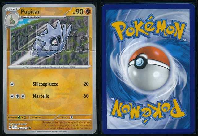 CARTA POKÉMON PUPITAR POKÉ BALL - Evoluzioni prismatiche 048/131 EUR 3 ...