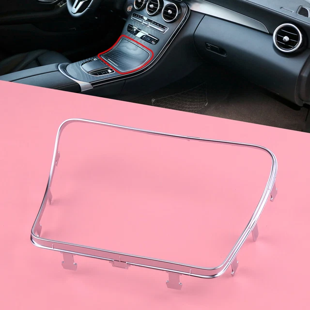 CENTER CONSOLE CUP Holder Box Trim Cover Fit For Mercedes Benz C Class ...