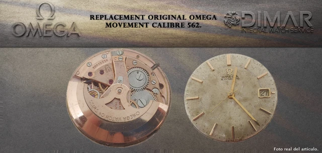 REPLACEMENT VINTAGE WATCH Movement Original OMEGA.CAL.562 Automatic £ ...
