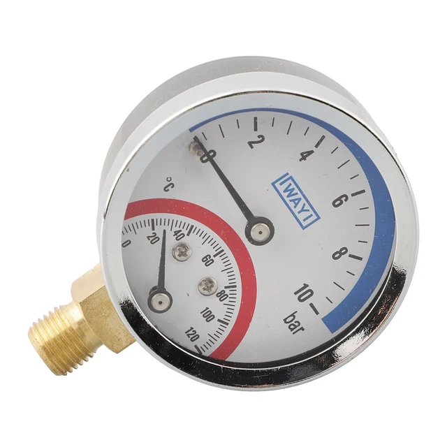 MANOM TRE THERMOM TRE JAUGE de pression plastique m t o pour chauffage au so EUR 13,52 - PicClick FR