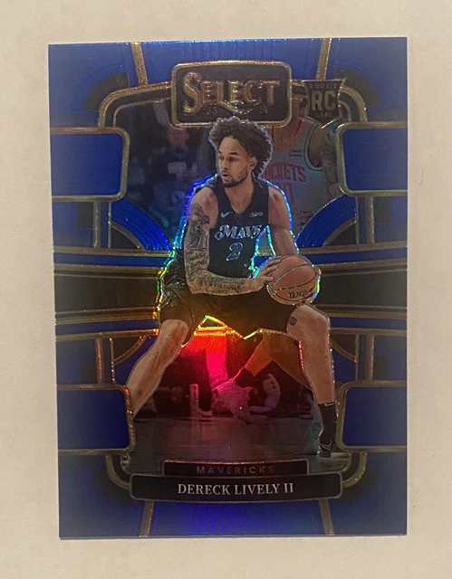 2023-24 PANINI SELECT Derek Lively II Concourse Blu ARGENTO PRIZM ...