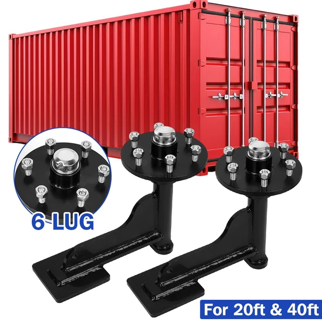 2-PACK SHIPPING CONTAINER Wheels Kit 6-Lug Bolt On Wheels Shipping ...