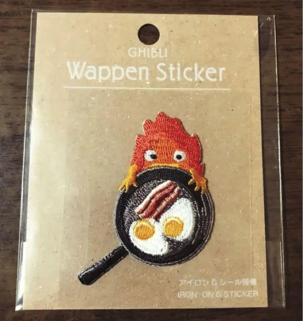 STUDIO GHIBLI HOWL'S Moving Castle Calcifer Bacon And Eggs Embroidery ...