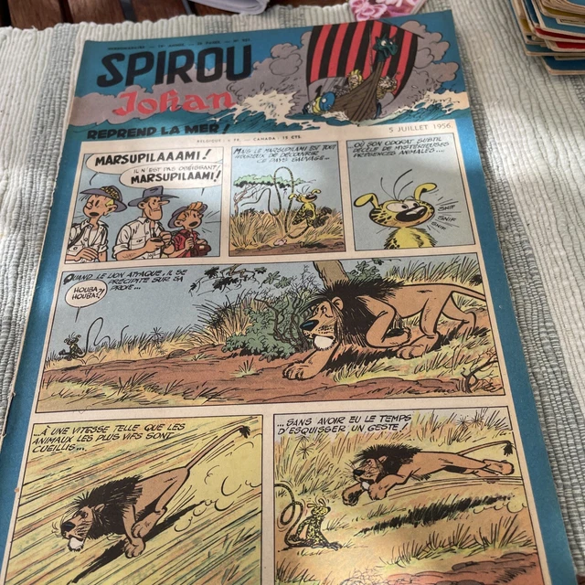 TIM UND STRUPPI Spirou 951 1956 Buck Danny Lucky Luke Harry e disco EUR ...