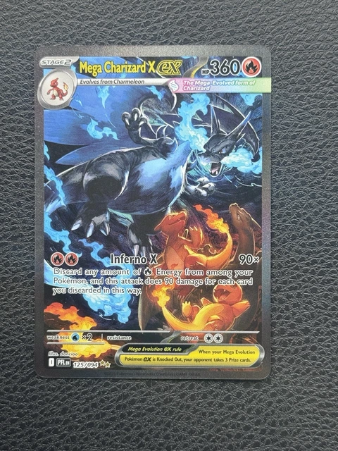 VERY CLEAN! POKÉMON TCG: Mega Charizard X ex 125/094 SIR : Phantasmal ...