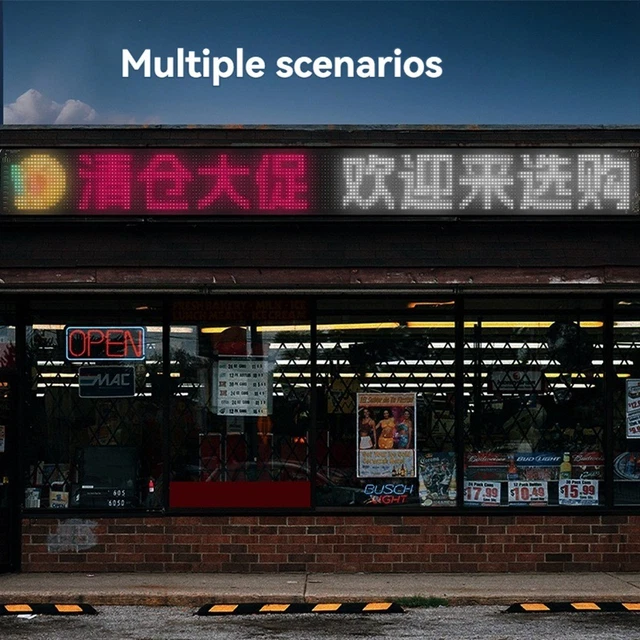 RGB LED MATRIX Pixel Screen DIY Programmable Flexible Screen Bluetooth ...