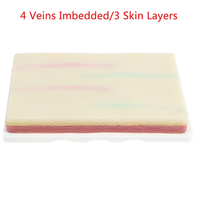 VENIPUNCTURE INJECTION PRACTICE Model Silicone Human Skin Suture ...