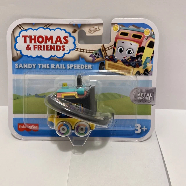 THOMAS & FRIENDS Push Along Sandy the Rail Speeder with Mask Track ... THOMAS & FRIENDS Push Along Sandy the Rail Speeder with Mask Track ...