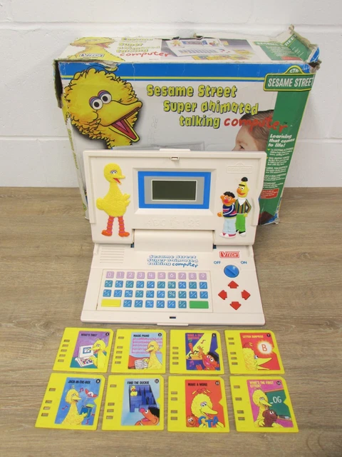 VINTAGE 1992 VTECH Sesame Street Super Animated Talking Computer 8 ...